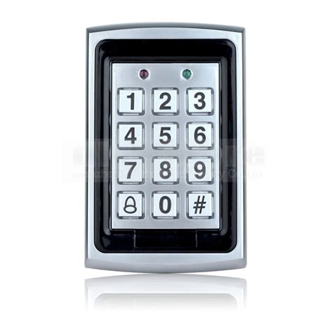 DIYSECUR 125KHz RFID ID Card Reader Metal Keypad With Door Bell Button Door Access Control