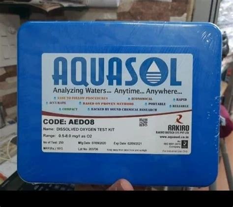 Aquasol Dissolved Oxygen Kit Packaging Type Box At ₹ 1350piece In Aquasol Dissolved Oxygen Kit Packaging Type Box At ₹ 1350piece In