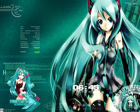 Hatsune Miku Rainmeter Skin