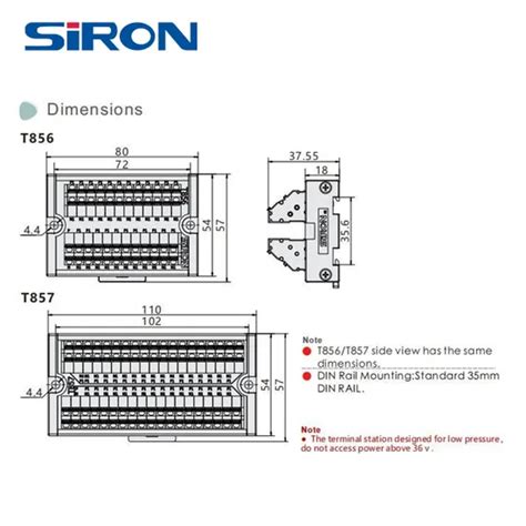 Siron T Industrial Rail Type Wiring Wire Terminal Fast Connector Bit Breakout Board