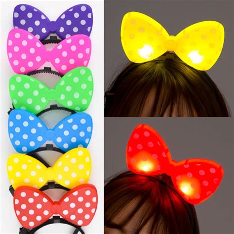 선물데이 Led리본머리띠 파티 램프 헤어밴드 생일 촬영소품