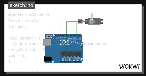 Servo Copy Wokwi ESP STM Arduino Simulator