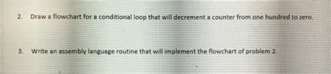 Solved Draw A Flowchart For A Conditional Loop That Will