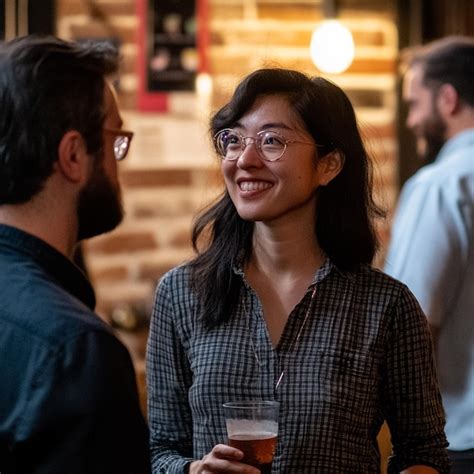 Ai Generated Networking Event With Lively Conversations Premium Ai