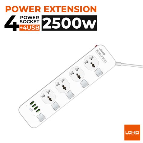 LDNIO 2500W Power Extension Price in Pakistan | Xcessories Hub