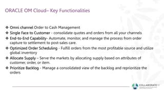 Tomorrows Supply Chain Today Oracle Fusion Order Management Pptx