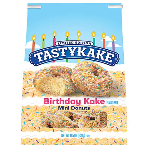 Tastykake Mini Donuts Birthday Cake Packaged Sweets And Desserts Foodtown