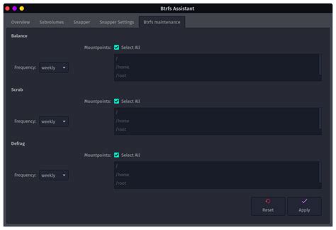 Recommended Btrfs Assistant Configuration Issues And Assistance
