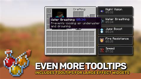 install effect descriptions [forge and fabric] minecraft mods