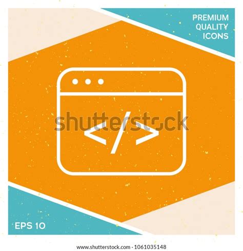Code Editor Icon Stock Vector Royalty Free Shutterstock