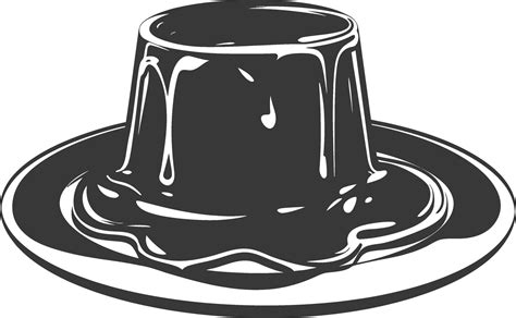 Silhouette Pudding Platter Black Color Only Full 43638842 Vector Art At Vecteezy