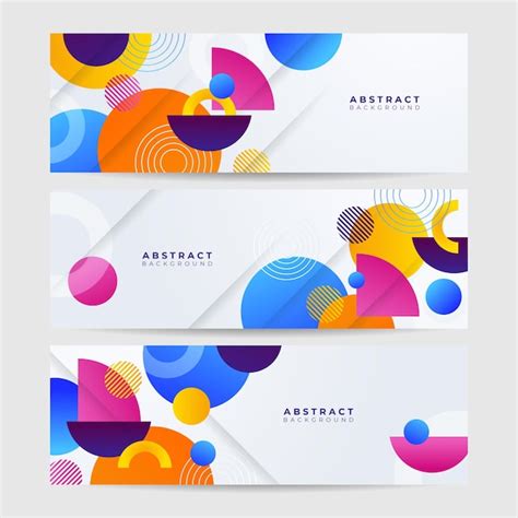 Premium Vector Abstract Colorful Banner Background Color Gradient Abstract Background With
