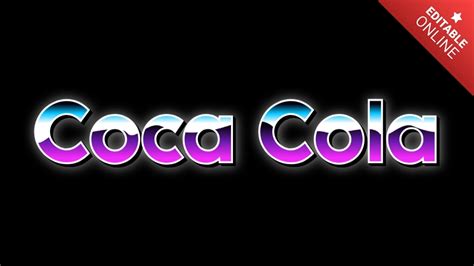 Coca Cola Text Style Effects Generator
