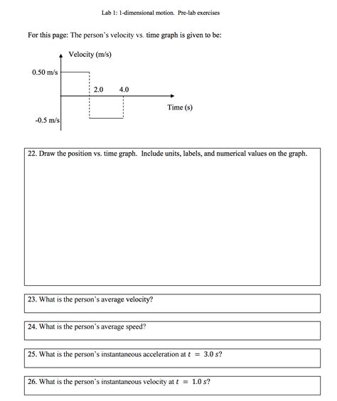 Solved For This Page The Person S Velocity Vs Time Graph Chegg