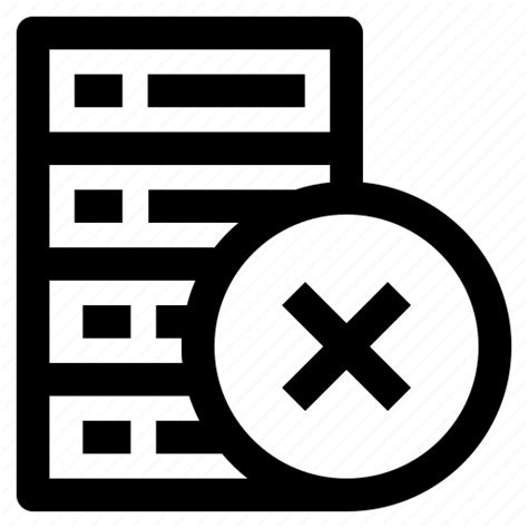 Remove Server Security Hosting Database Icon Download On Iconfinder