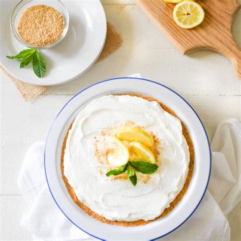 No Bake Lemon Icebox Pie With Homemade Graham Cracker Crust