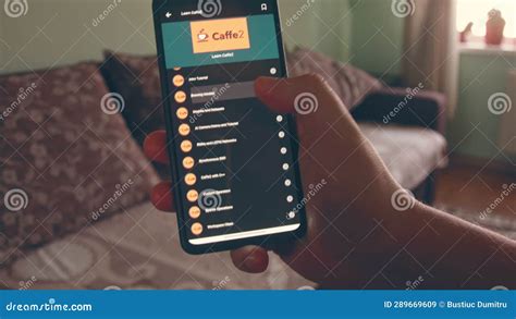 Caffe 2 Deep Learning In Ai Machine Learning Information Guide On Mobile Phone Screen Stock