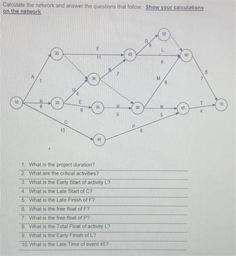 Solved Calculate The Network And Answer The Questions That