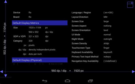 Android 용 Screen Size DPI and Dev Info APK 다운로드