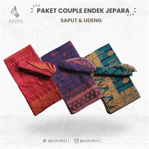 Jual Couple Saput Udeng Endek Jepara Shopee Indonesia