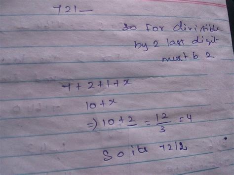 fill in the smallest digit to the number divisible by i by 5 7164