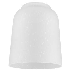 Golhom Frosted Seeded Glass Lamp Shade Lip Less Light Cover With 1 58