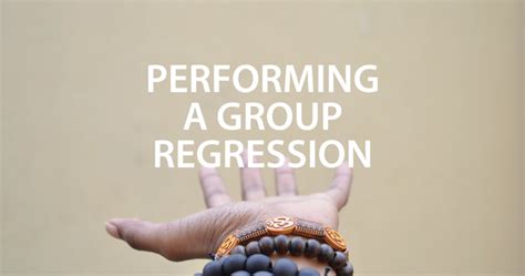 Performing A Group Regression