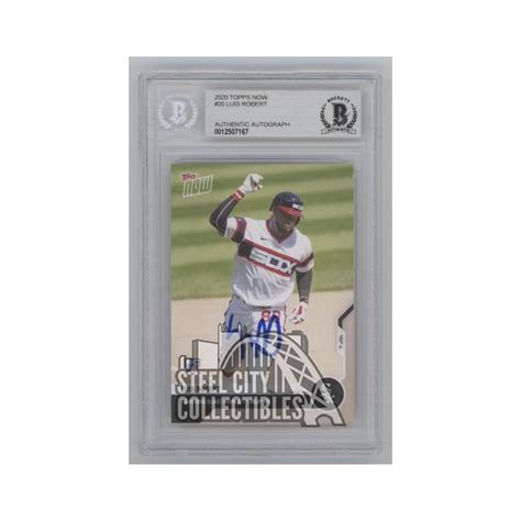 Luis Robert 2020 Topps Now Autographed Rookie Card 20 Bas Steel City Collectibles