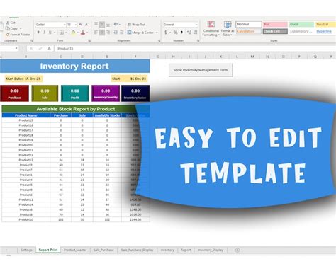 Excel Inventory System Spreadsheet Template Inventory Template Sheet