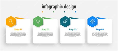 Premium Vector Infographic Design Elegant Professional Template With 4 Step Premium Vector
