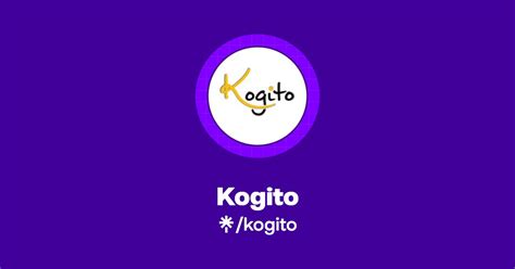 Kogito Twitter Instagram Facebook Linktree