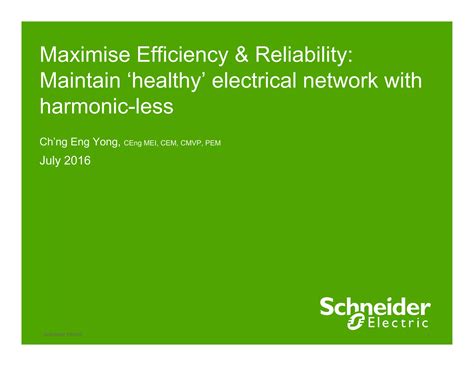 Maximise Efficiency And Reliability Maintain ‘healthy Electrical