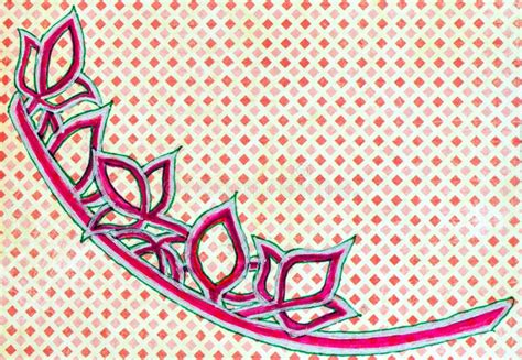 Hand Drawn Curved Border Stock Illustration Illustration Of Background 118272864