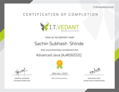 Sachin Shinde On Linkedin Advance Java Certificate