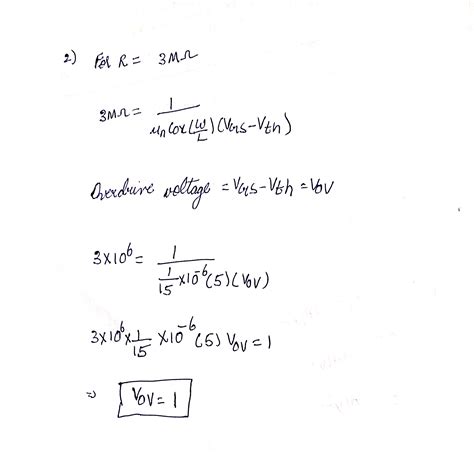 Solved Please Can You Solve This Question 1 20 An Nmos Transistor