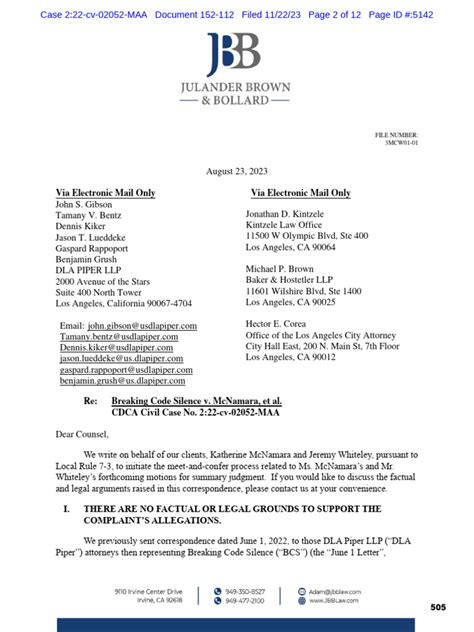 Breaking Code Silence Whiteley Msj Letter To Dla Piper And Bcs Pdf