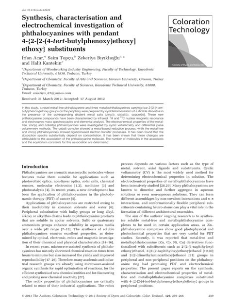 Synthesischaracterisationandelectroch Pdf