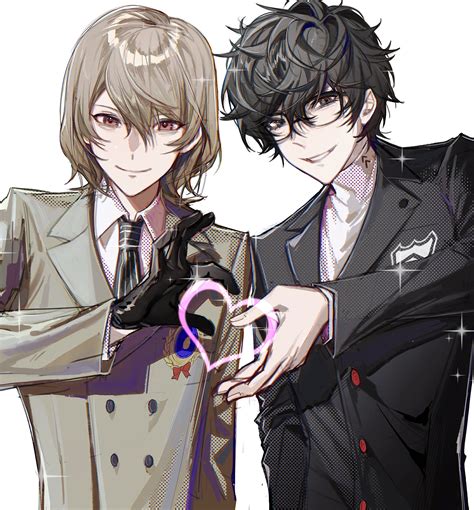 Baobing Akechi Gorou Amamiya Ren Persona Persona 5 Absurdres