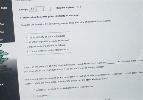 Solved A Good In The Presence Of Many Close Substitutes Is