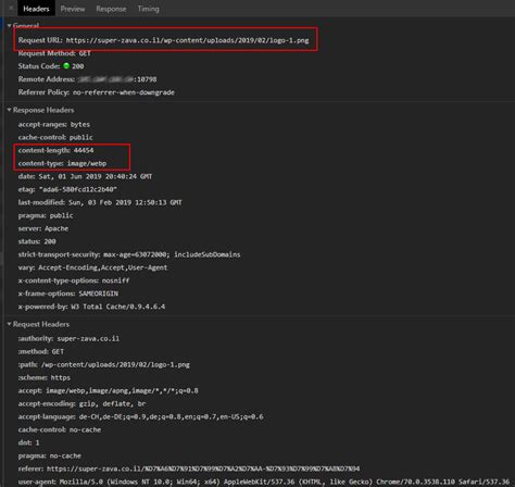 pagespeed insights doesn t recognize webp format stack overflow