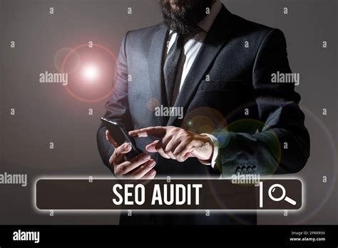 Text Showing Inspiration Seo Audit Word For Search Engine Optimization Validating And Verifying