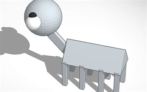 3d Design Gray Rainbow Friend Tinkercad