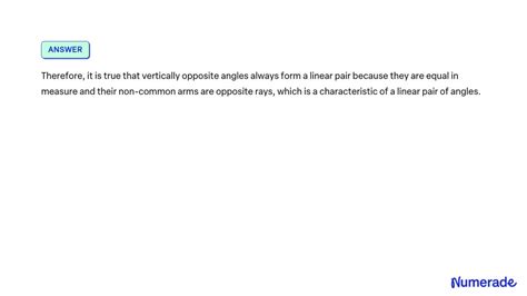 solved question 3 q3 assertion vertically opposite angles always