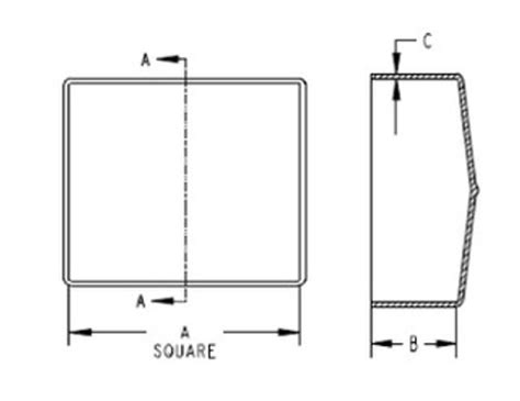 Square Plastic Caps Square Closure Stockcap
