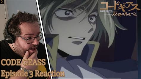 Code Geass Episode 3 Reaction Well This Took A Sinister Turn Youtube