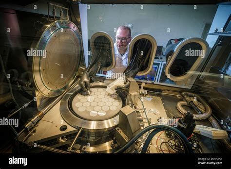 Wafer Chips Being Loaded Into A Metal Organic Chemical Vapour