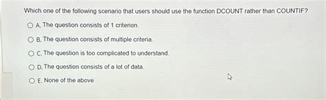 solved which one of the following scenario that users should