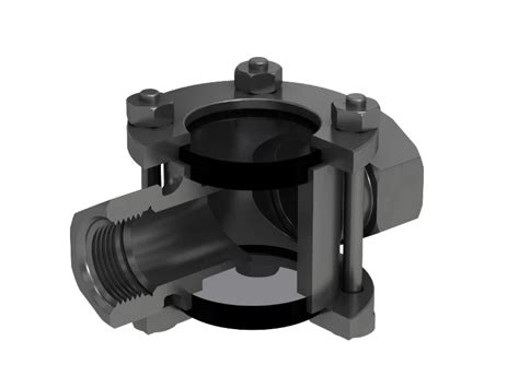 Carbon Steel Threaded Flow Indicator Varnasan