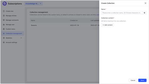 Admin Set Up Custom Menus On The Subscriptions Accounts Homepage