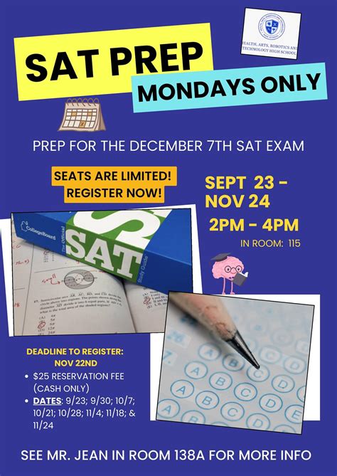 Sat Prep Classes Begin On Monday September 23 2024 Health Arts